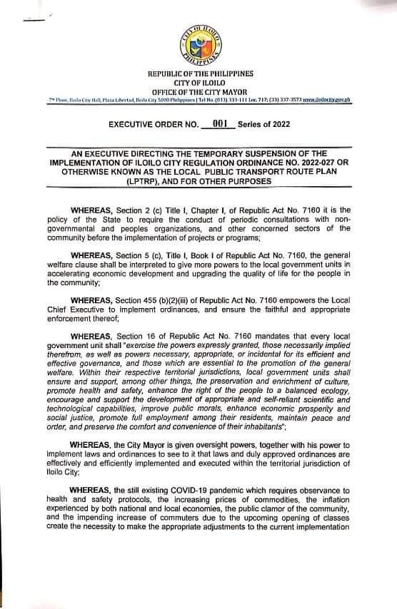 New and Rationalized Iloilo City Jeepney Routes (2022) – Ilonggo Engineer